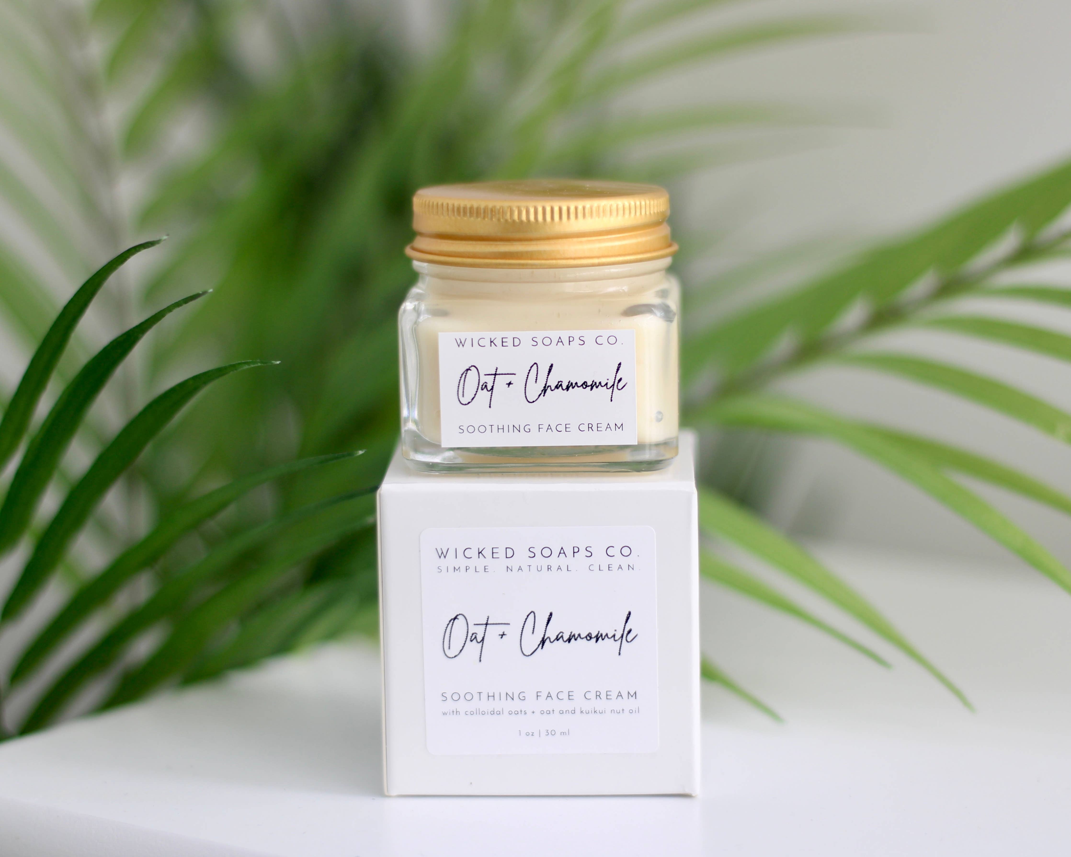 Wicked Soaps Co. - Oat + Chamomile Soothing Face Cream – Urban Poppy